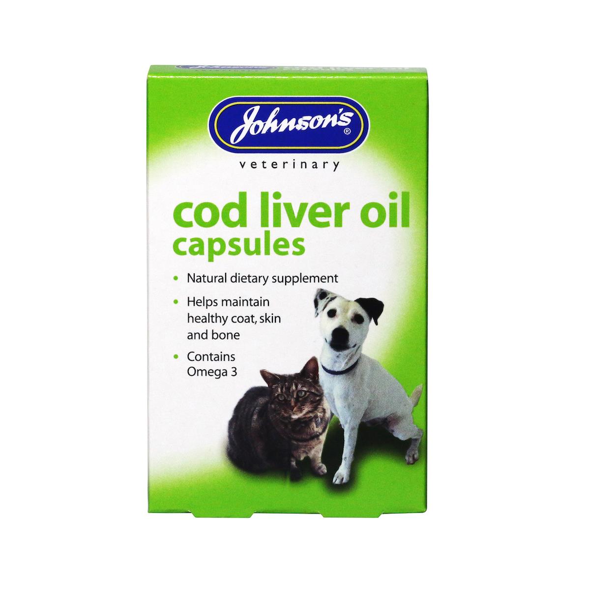 Johnson's Veterinary Cod Liver Oil Capsules 40 Capsules – Wundapets
